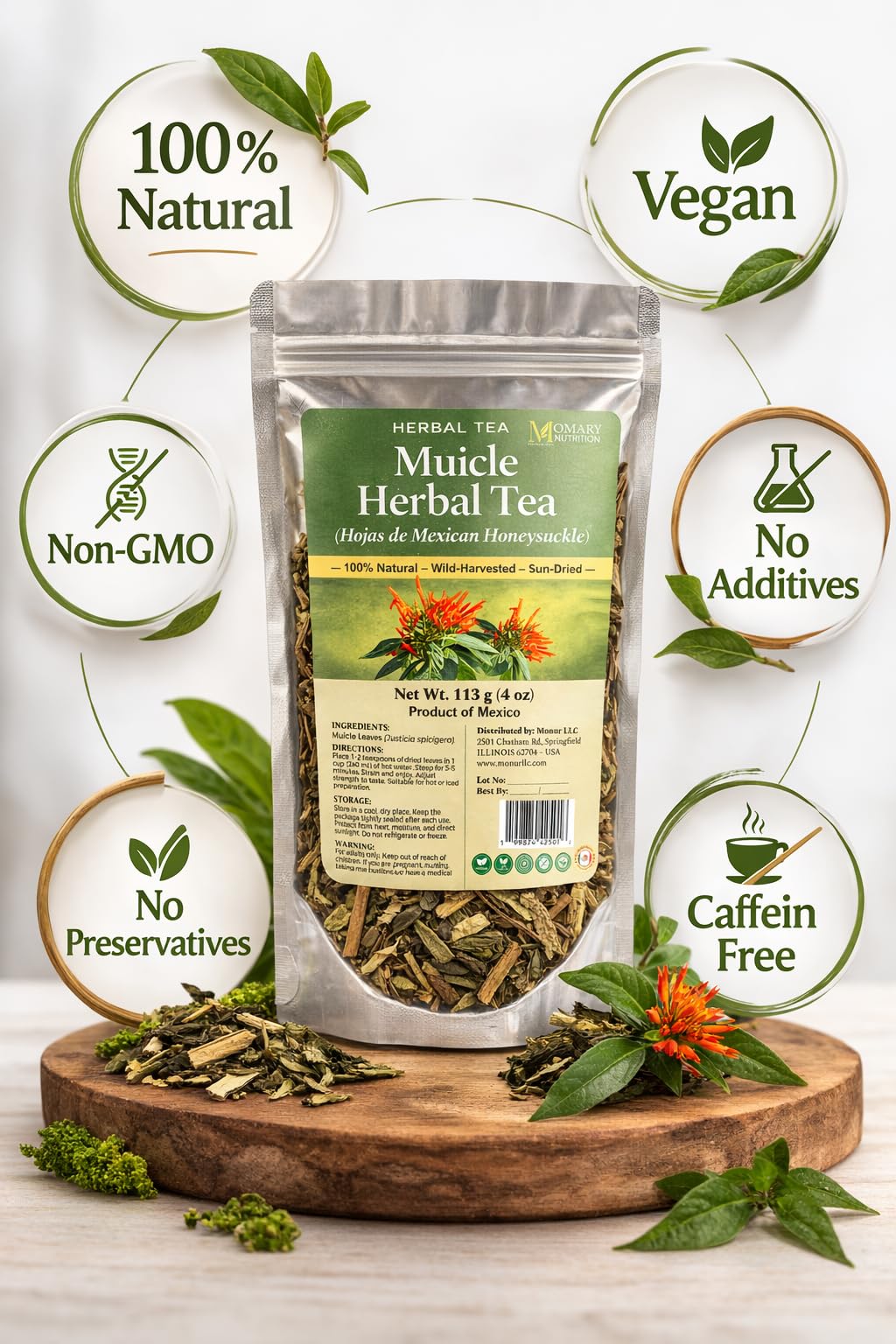 113 g loose leaf herbal tea