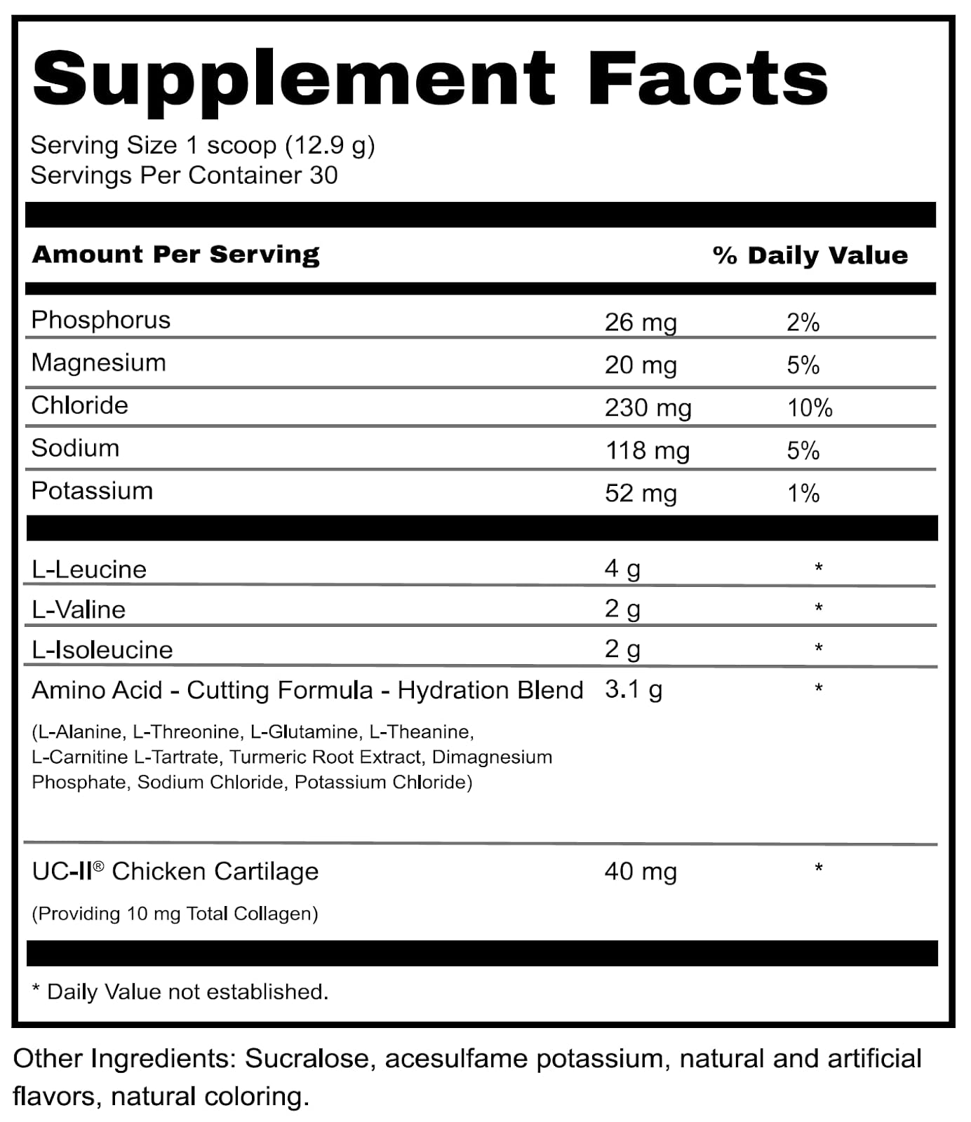 11g BCAA per serving