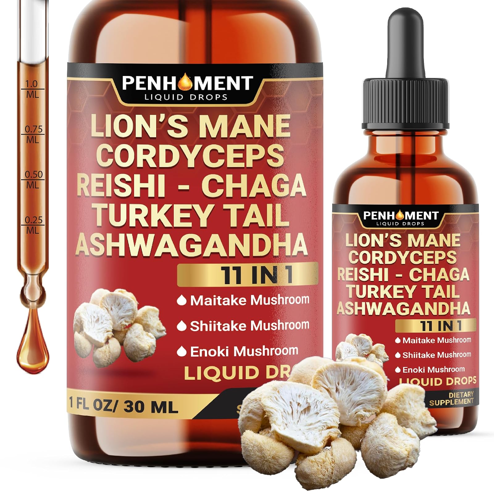 11in1 mushroom liquid drops benefits