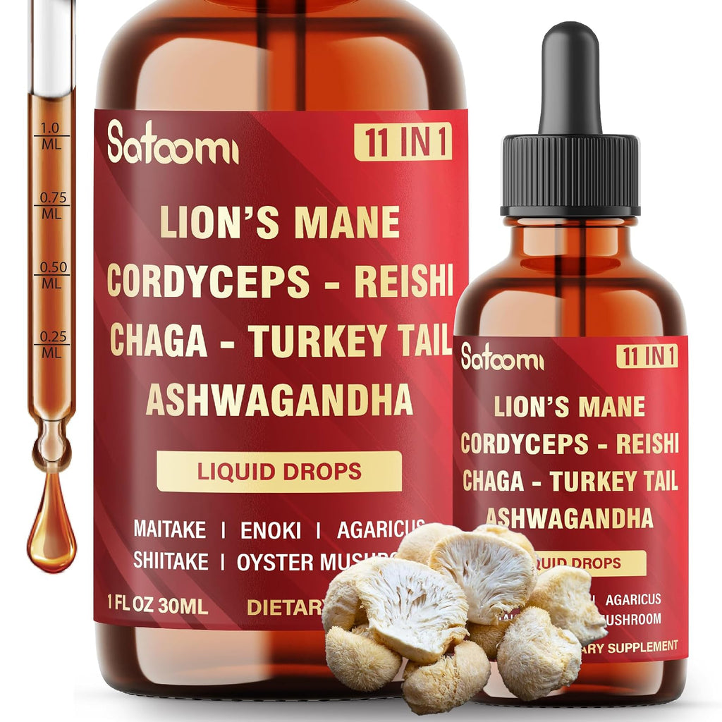 11in1 mushroom supplement liquid drops