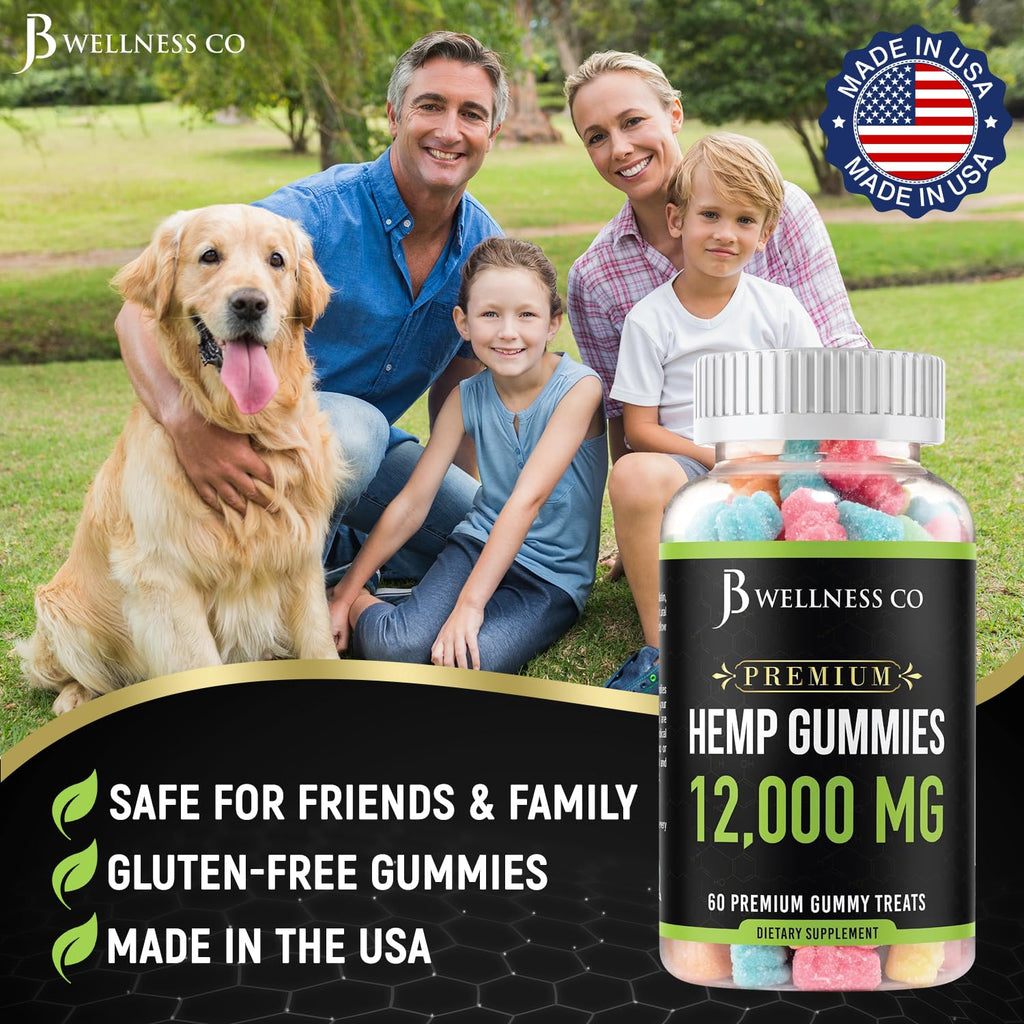 12,000 mg hemp gummies for wellness