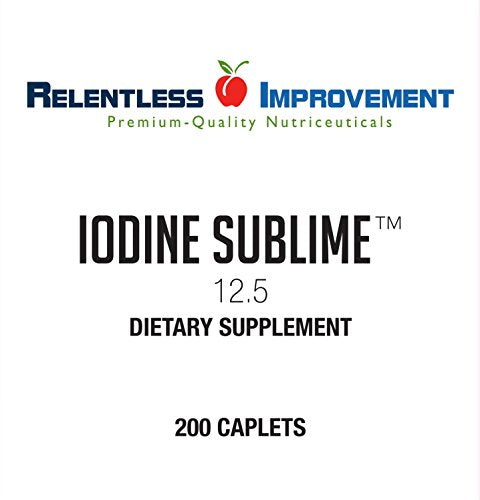 12.5 mg iodine caplets for energy
