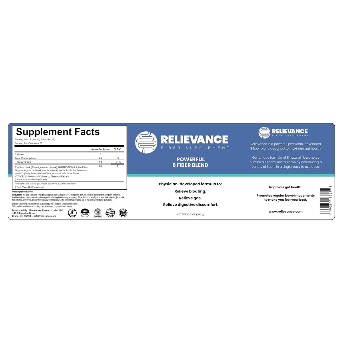 12.7 oz fiber supplement for wellness