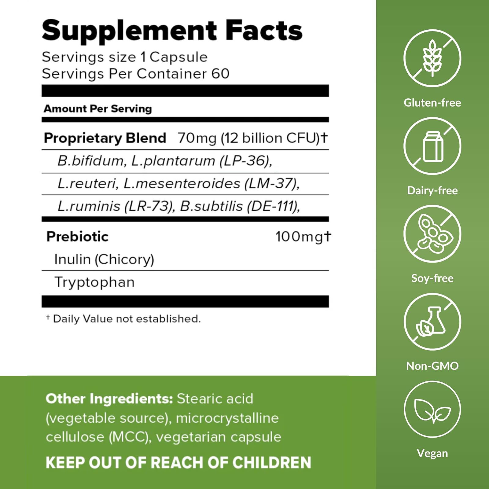 12 billion CFU probiotics for women