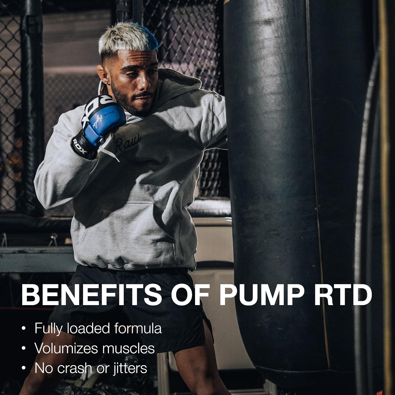 12 Fl Oz RAW pre-workout convenience