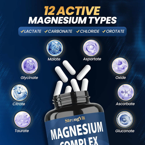 12 in 1 magnesium capsules for health