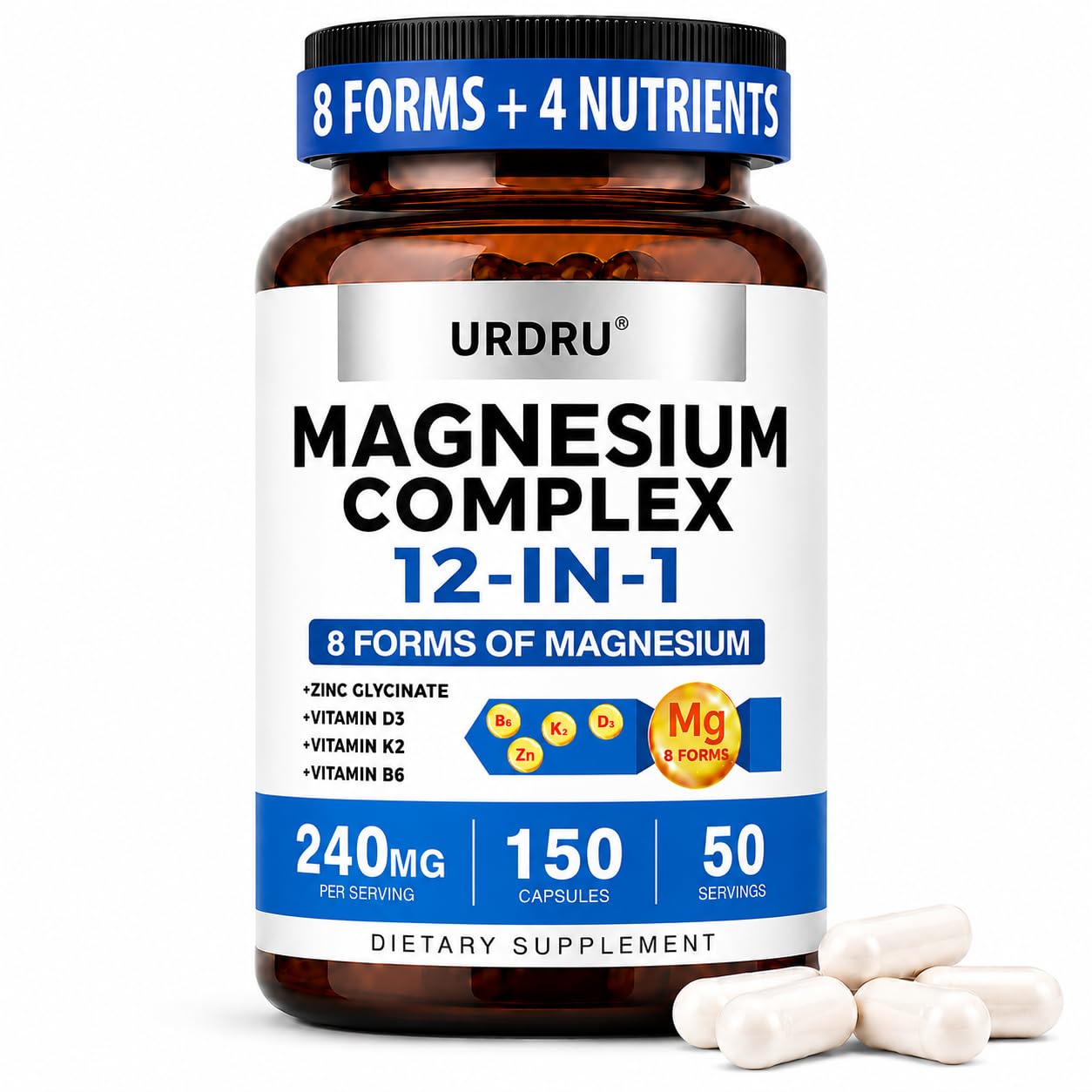 12-in-1 magnesium complex capsules
