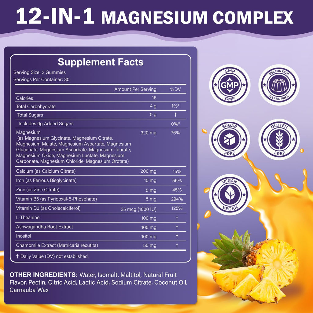 12-in-1 magnesium complex for stress relief