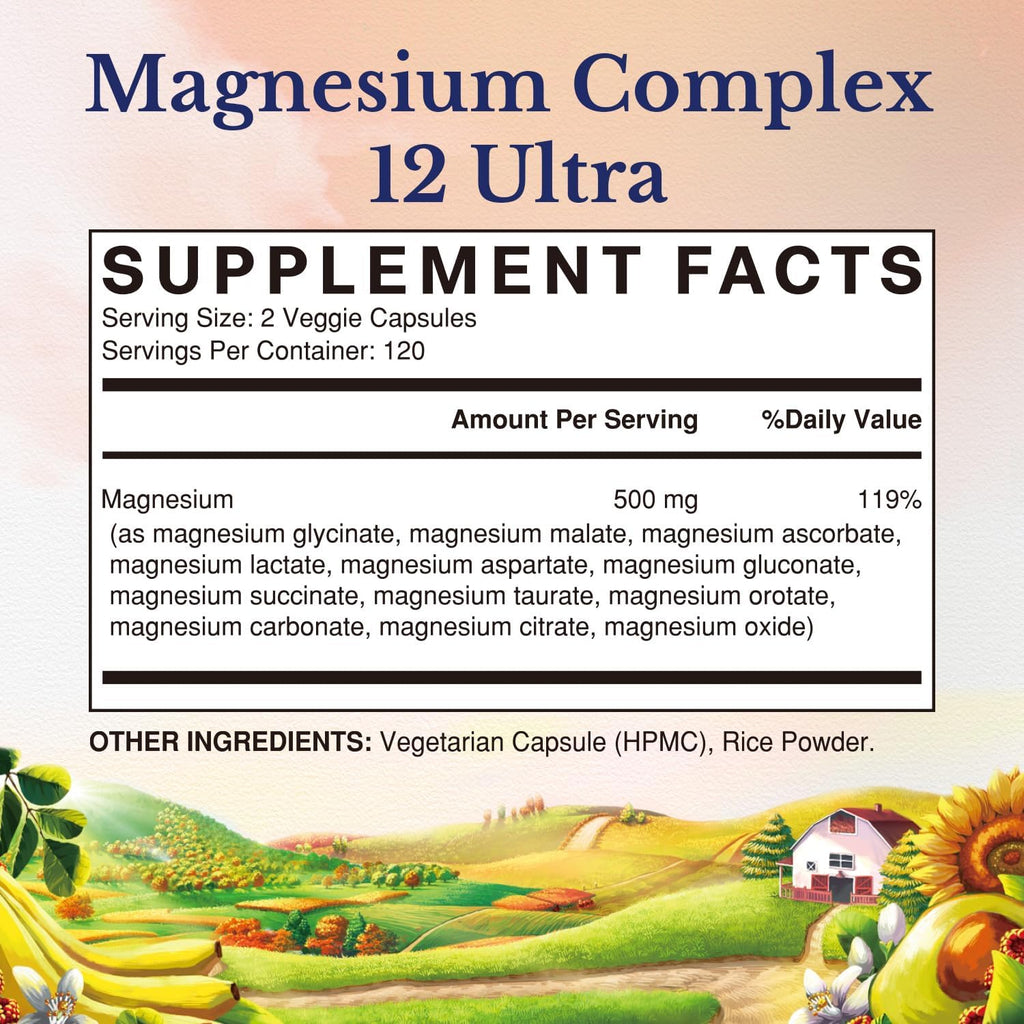12 in 1 magnesium for muscle support