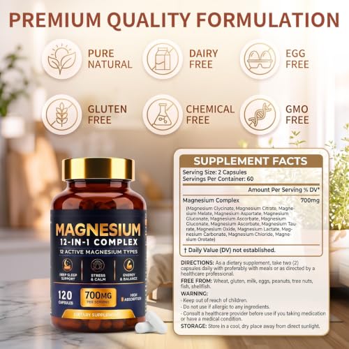 12 in 1 magnesium formula capsules