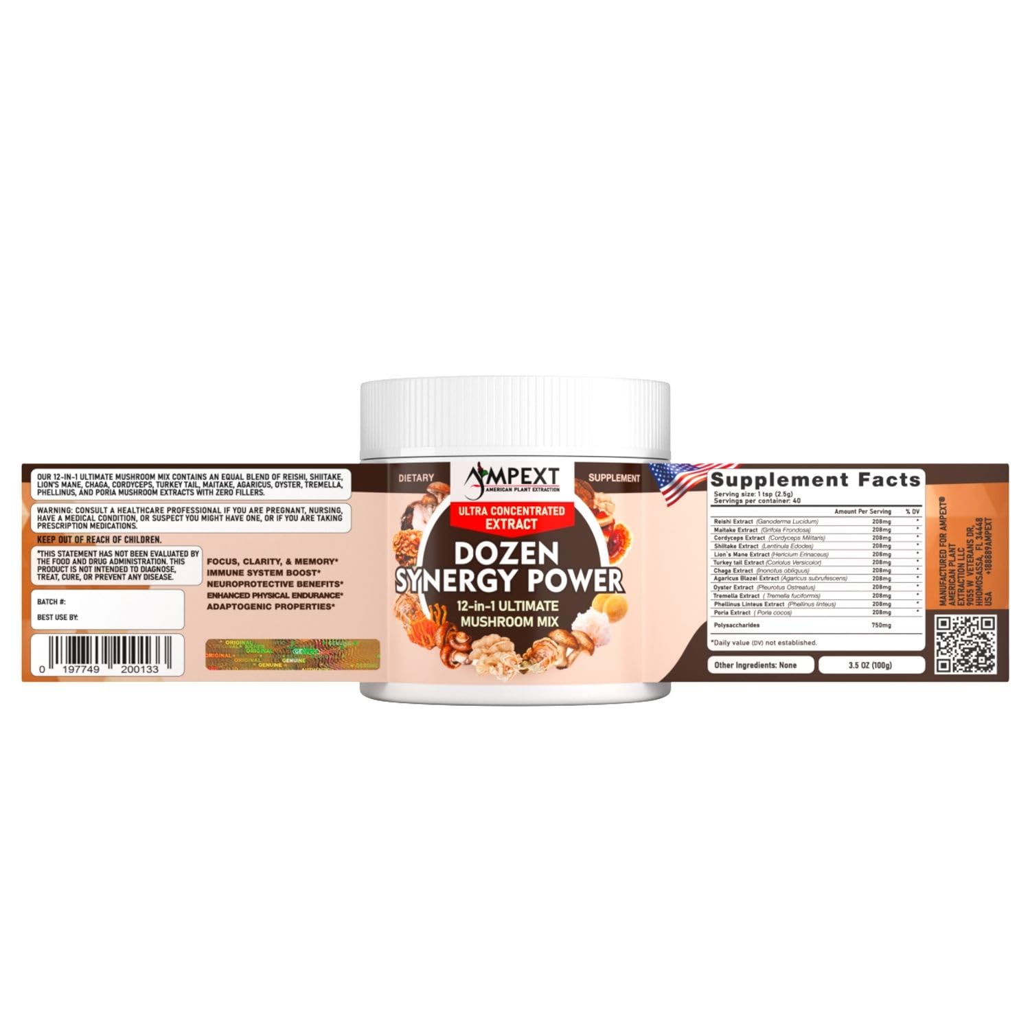 12-in-1 mushroom complex benefits