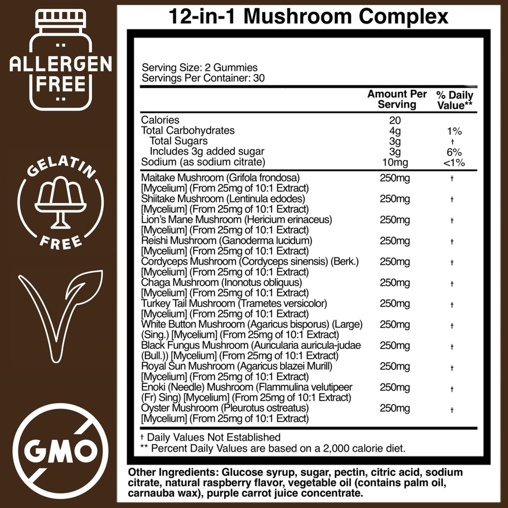 12-in-1 mushroom health benefits