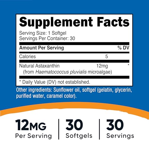 12 mg Astaxanthin antioxidant benefits