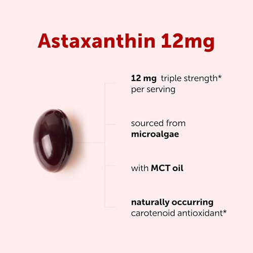 12 mg Astaxanthin antioxidant benefits