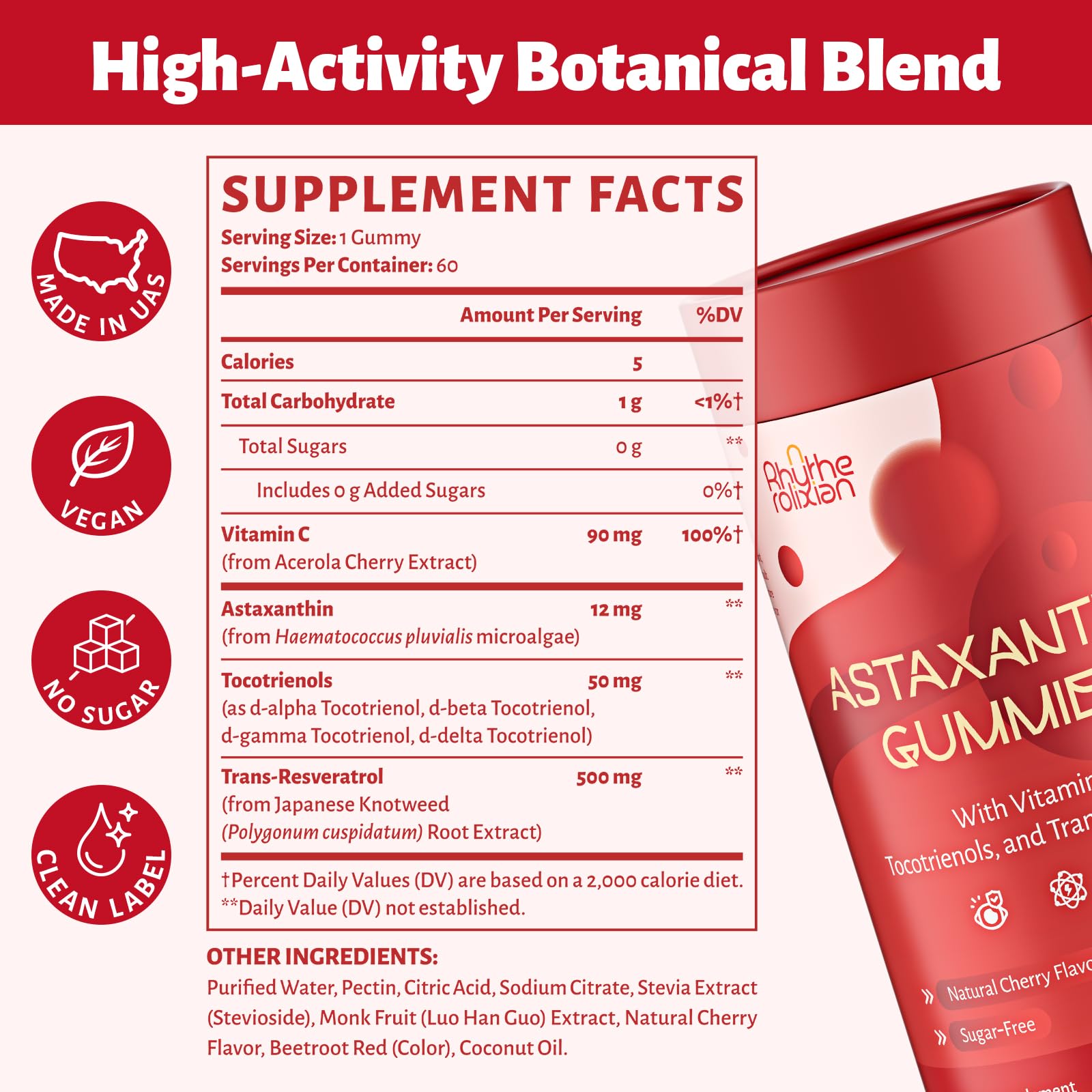 12 mg astaxanthin antioxidant supplement