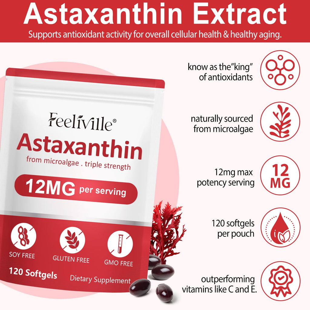 12 mg Astaxanthin for daily vitality