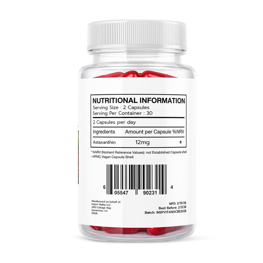 12 mg astaxanthin for skin health
