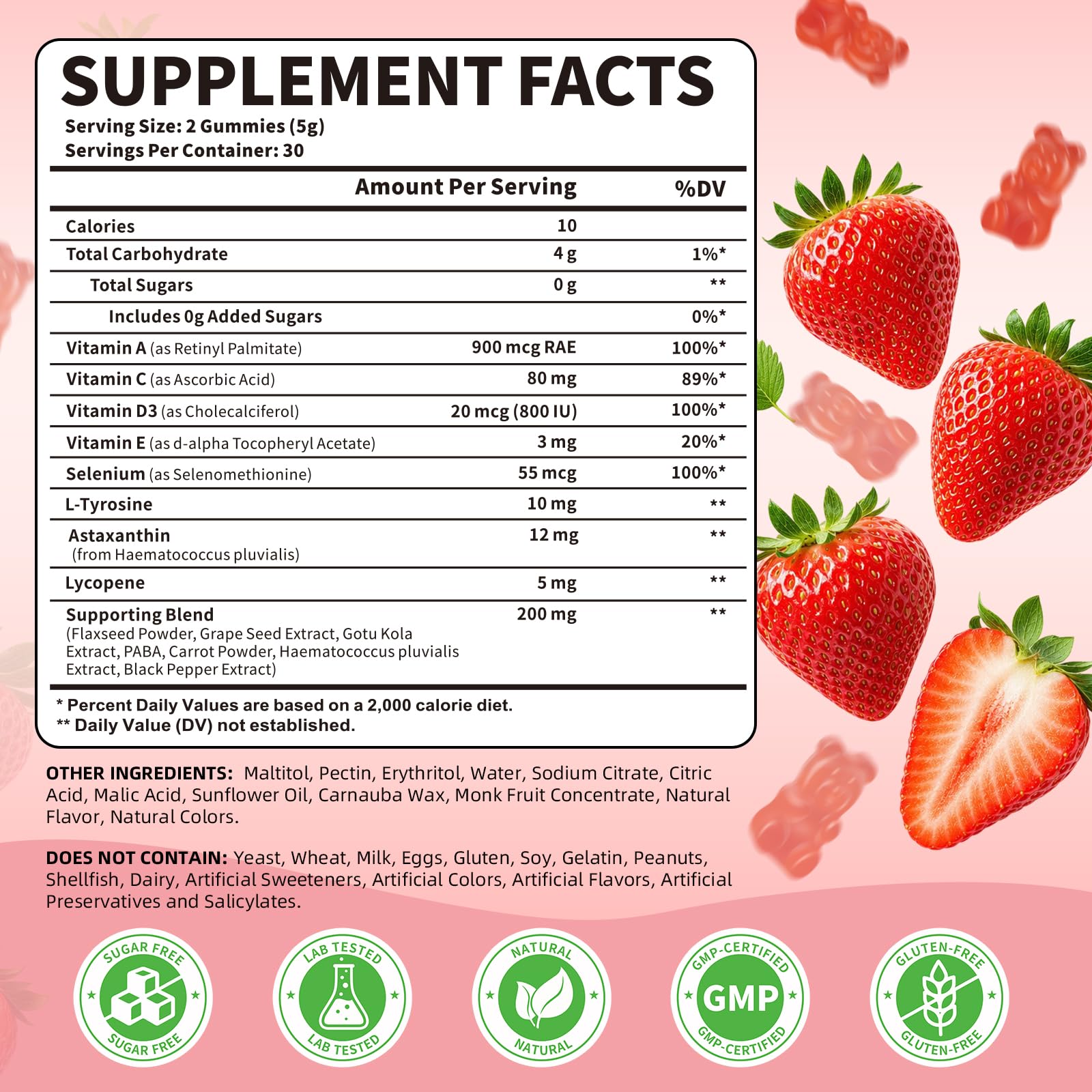 12 mg Astaxanthin gummies for daily wellness