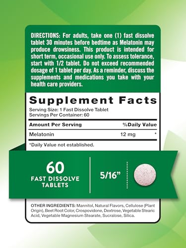 12 mg melatonin for sleep