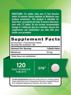 12 mg melatonin tablets for relaxation