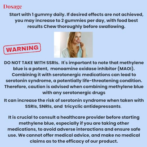 12 mg Methylene Blue multivitamin benefits