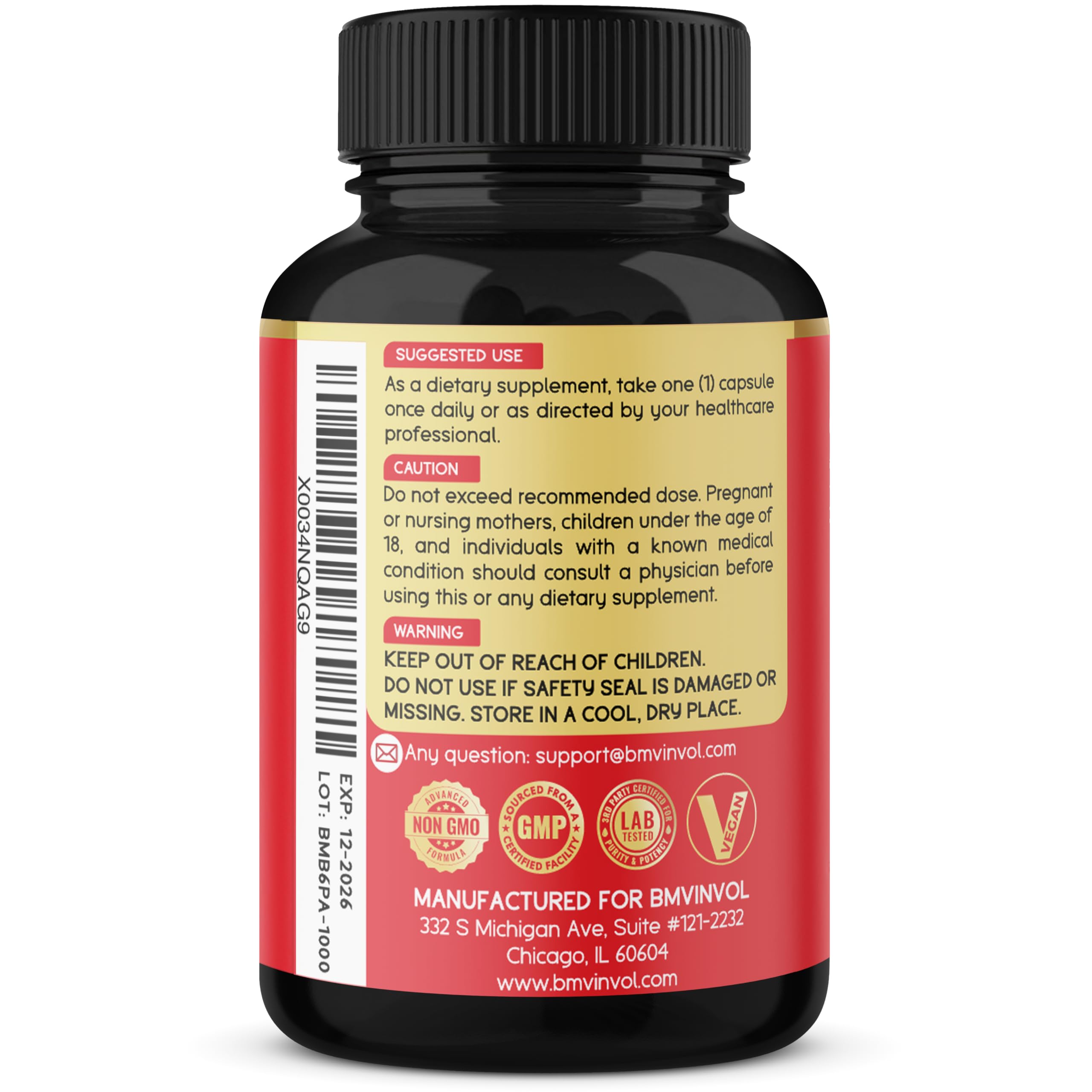 12-month supply of berberine HCl