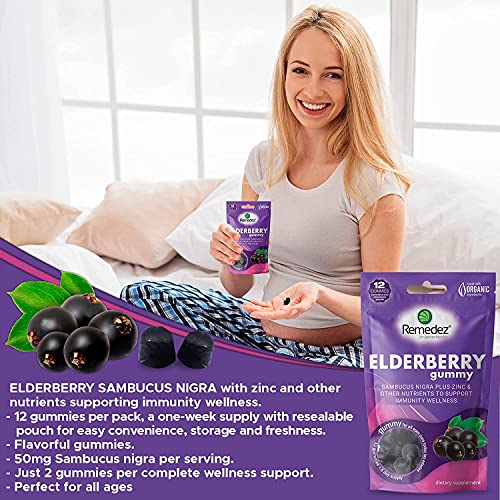 12-pack elderberry gummies for convenience