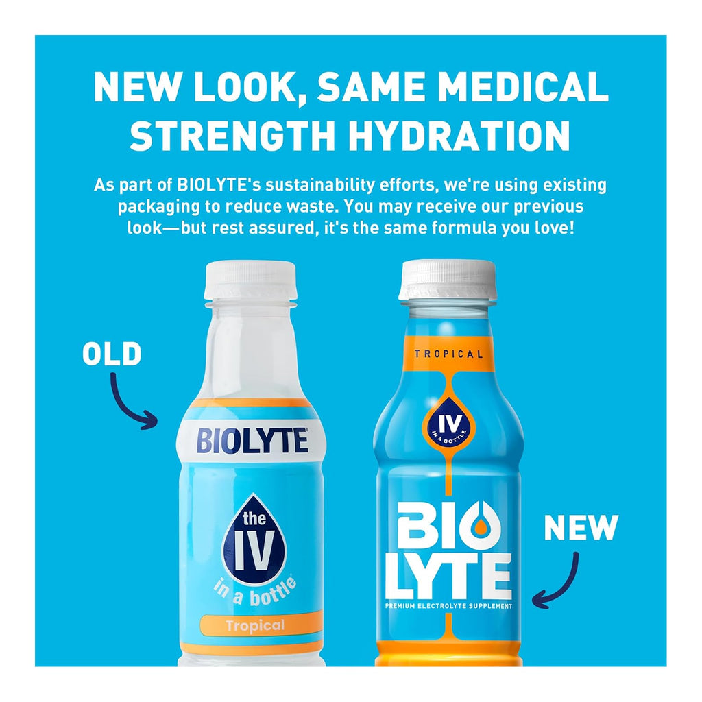 12 pack of BIOLYTE electrolyte drinks