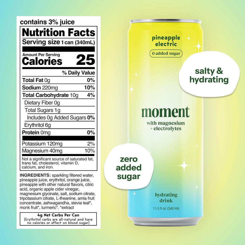 12 pack sparkling electrolyte beverages