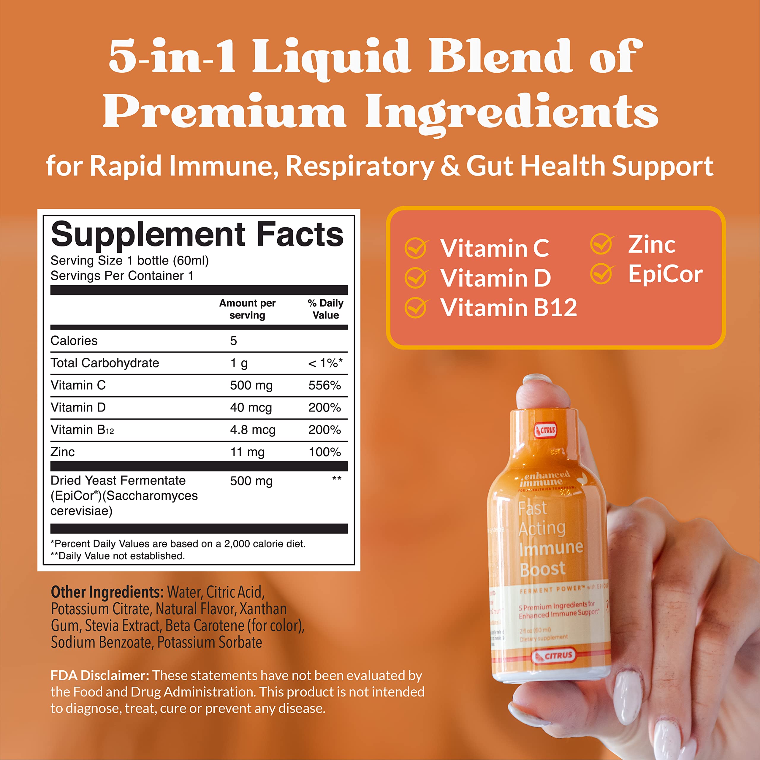 12 pack vitamin supplement shots
