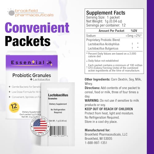 12 packets of gut health probiotics