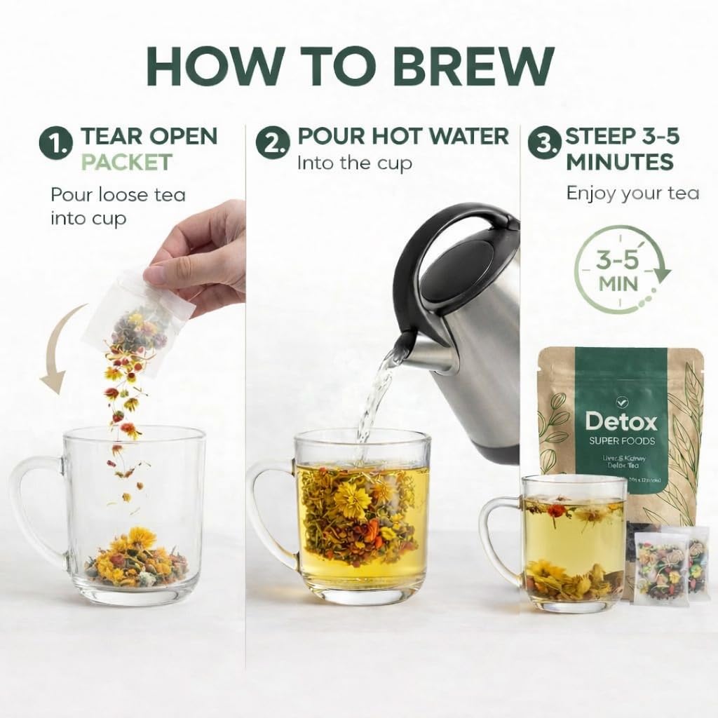 12 servings of herbal detox tea