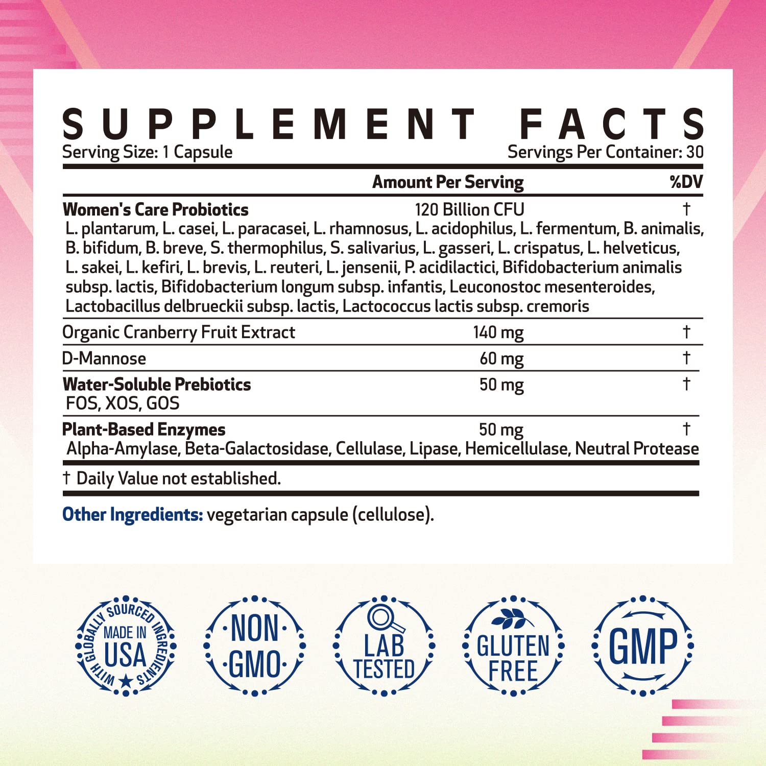 120 billion CFU probiotic capsules