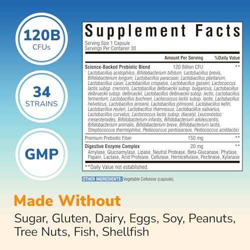 120 billion CFU vegetarian capsules