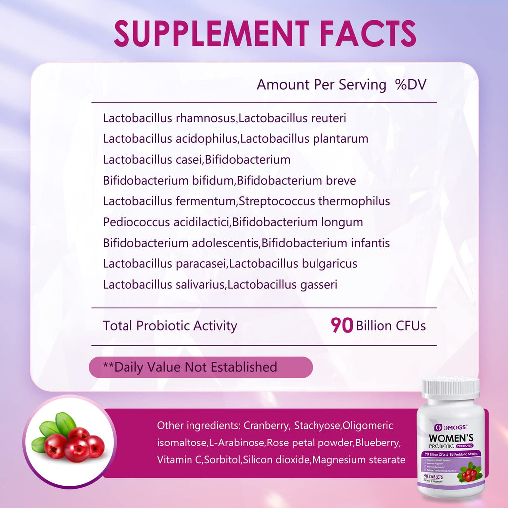 120 billion CFUs probiotic tablets