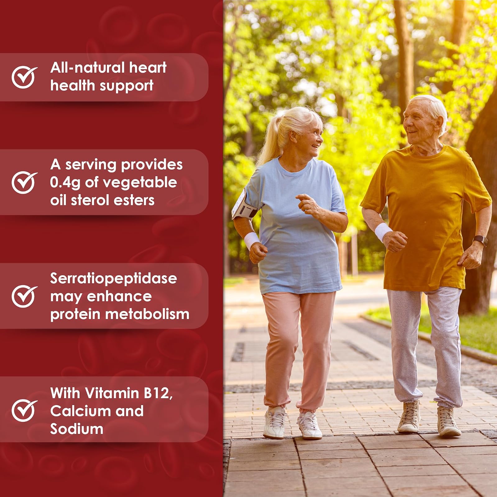 120 caplets for daily heart care