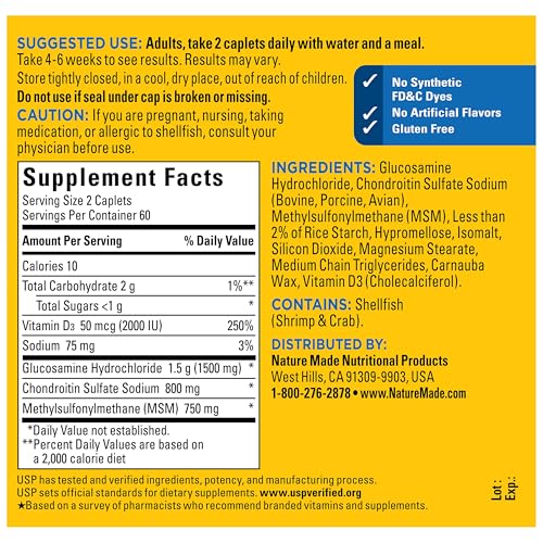 120 caplets for daily joint care