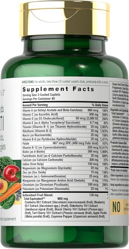 120 caplets for daily nutrition