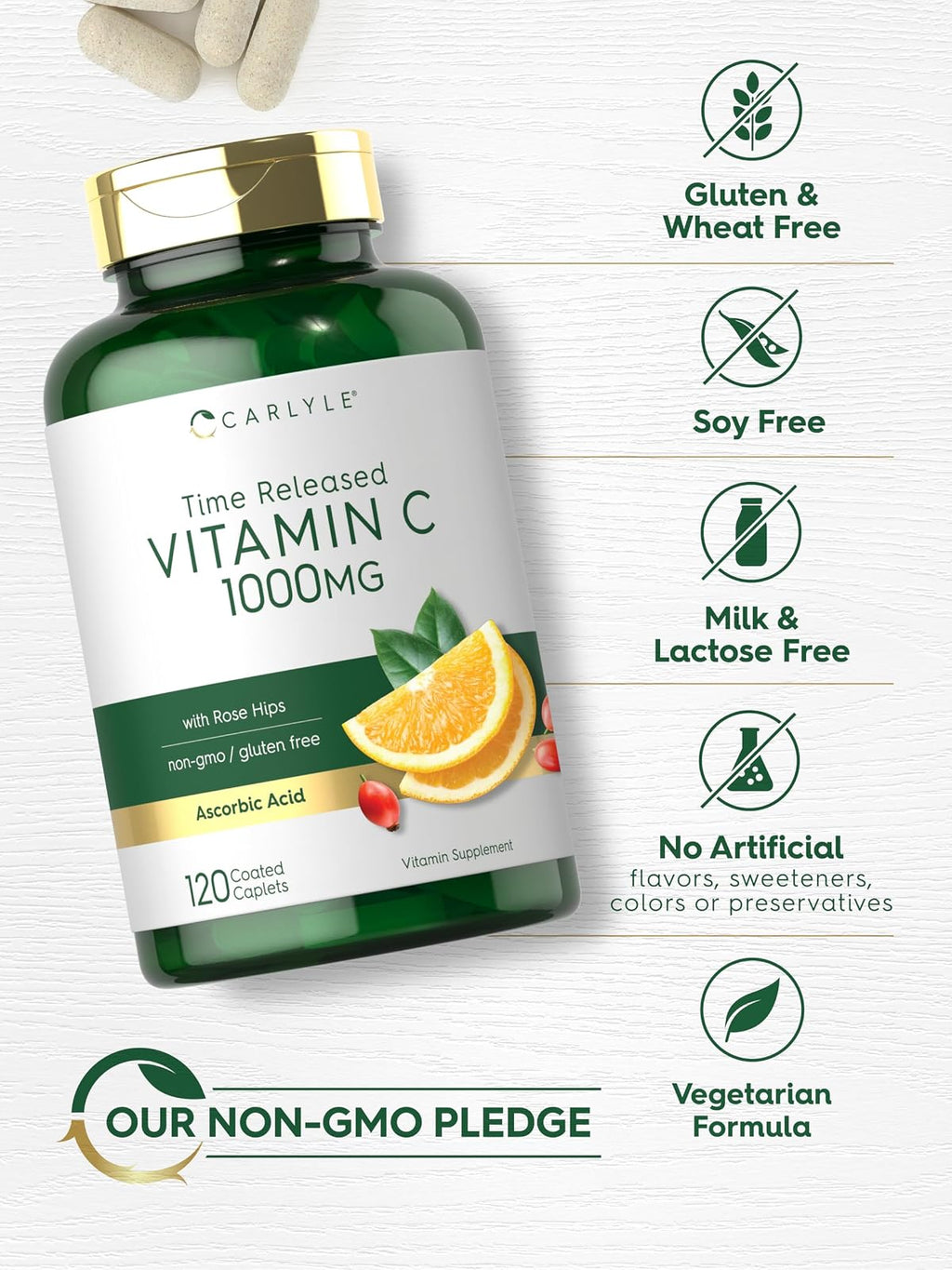120 caplets of vitamin C