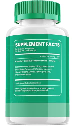 120 capsules for cognitive health