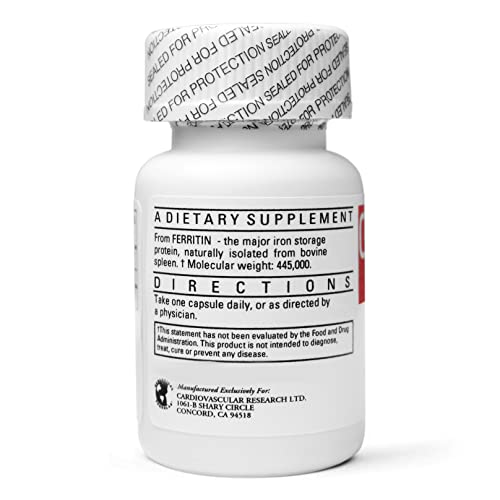 120 capsules for daily iron intake