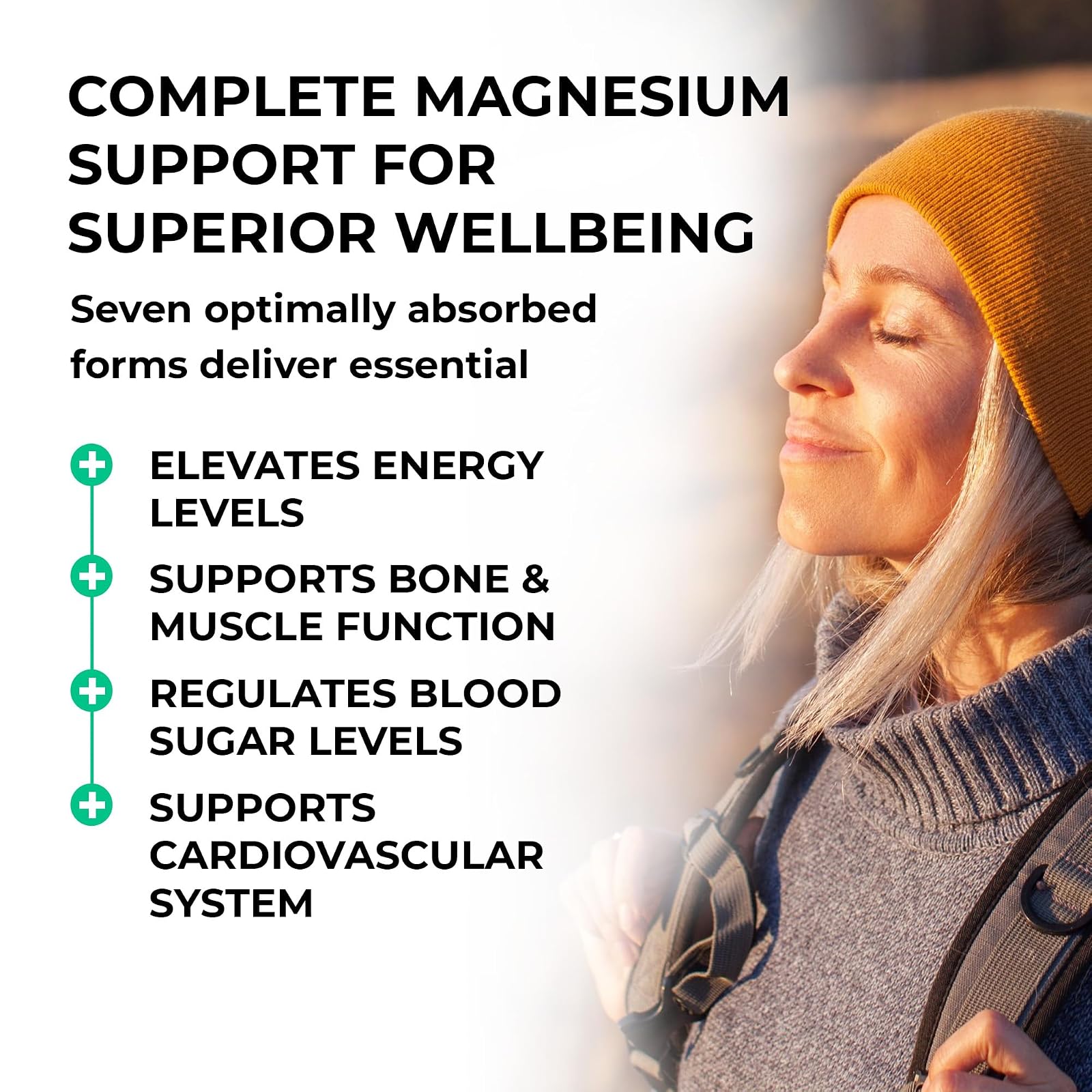 120 capsules for daily magnesium intake