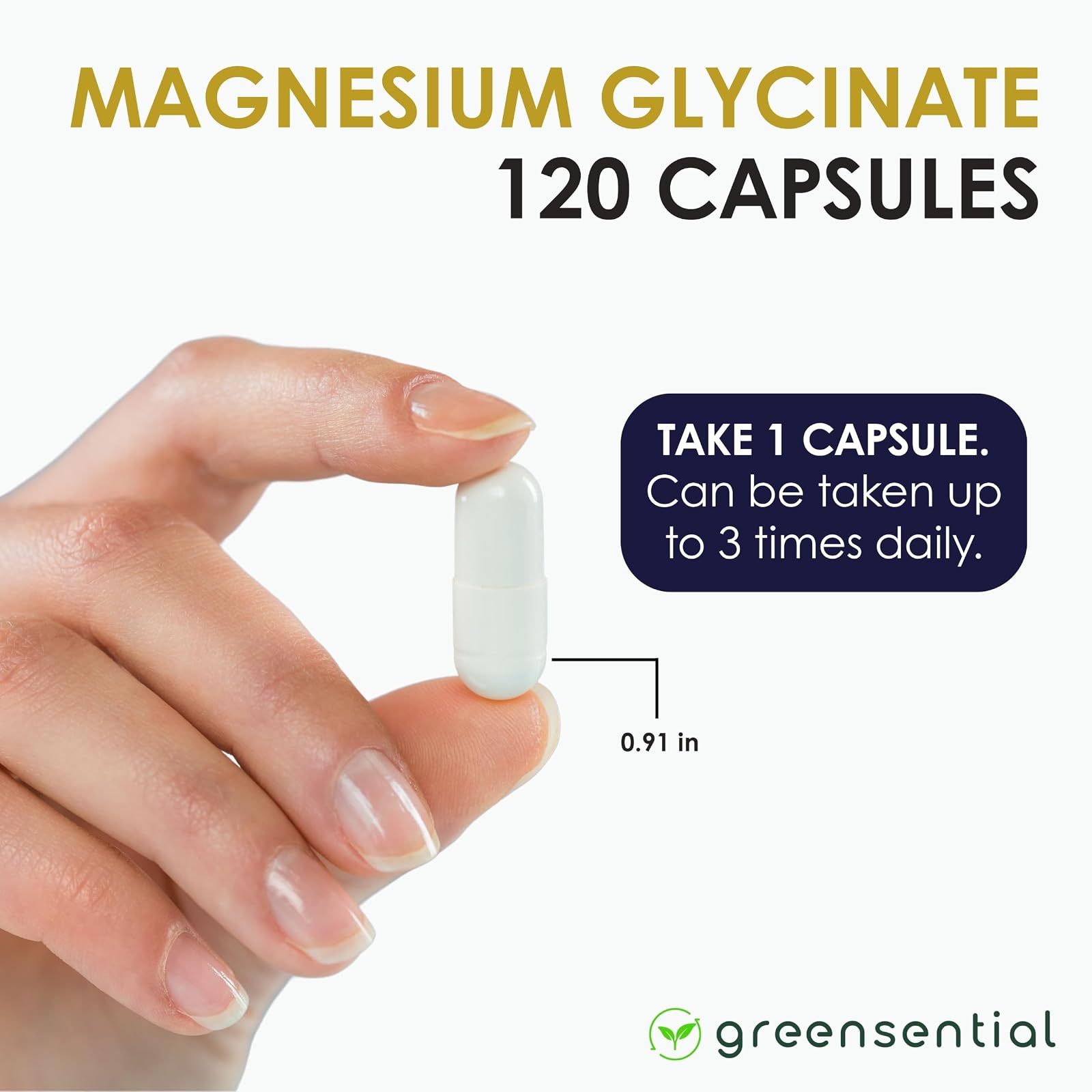 120 capsules for daily magnesium intake