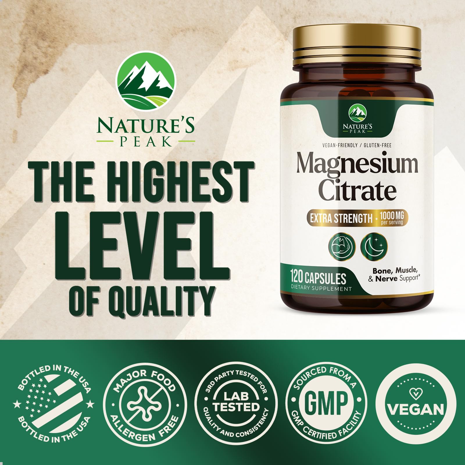 120 capsules for daily magnesium intake