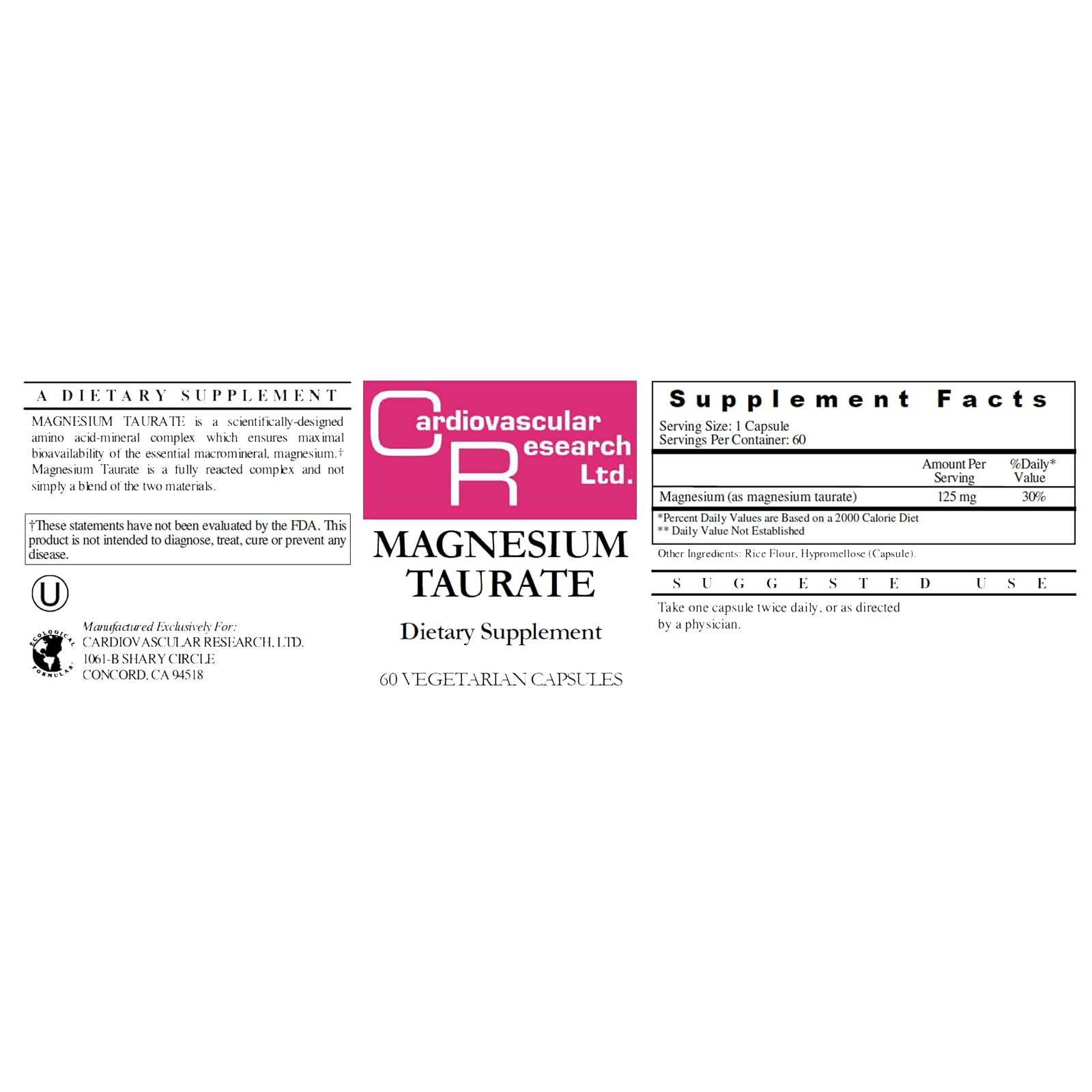 120 capsules for daily magnesium intake
