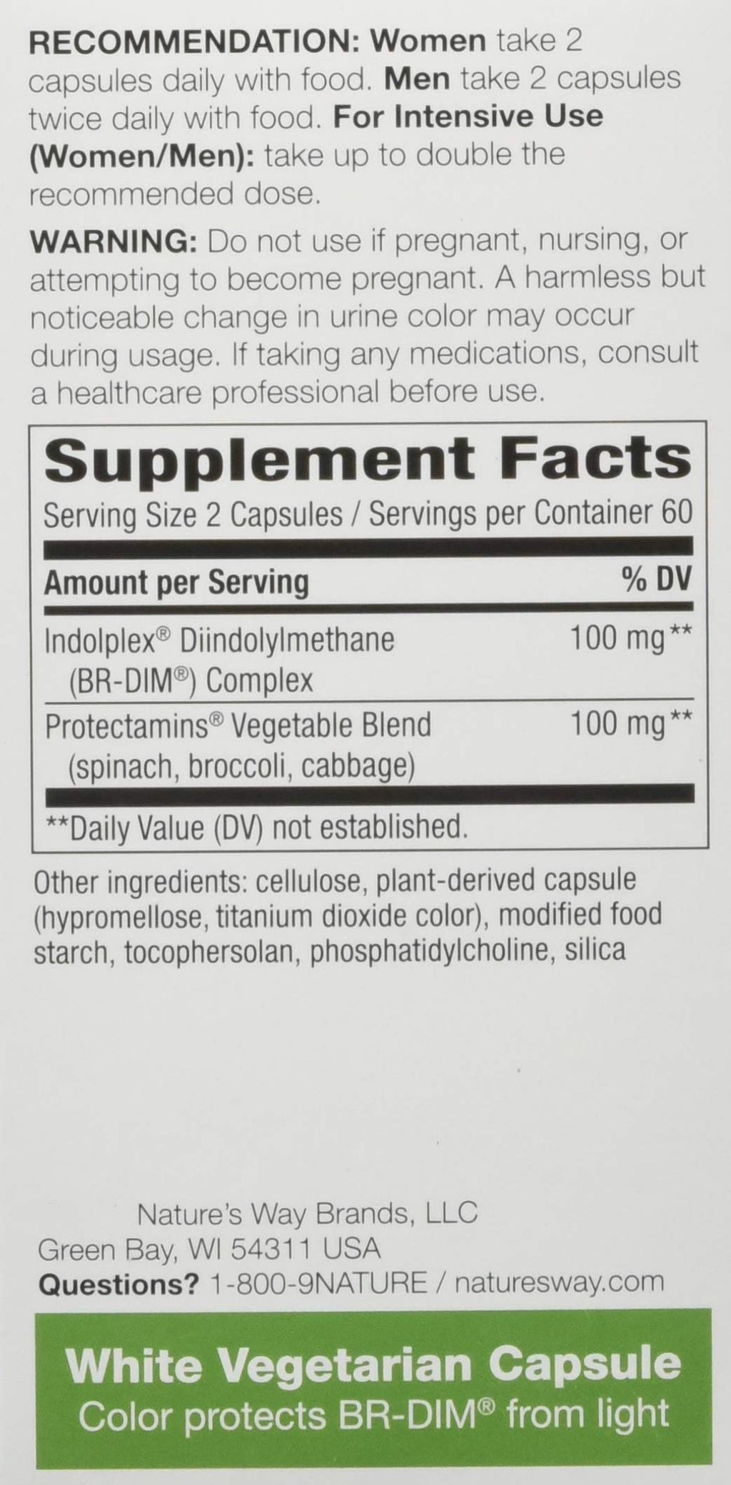 120 capsules for daily nutrition