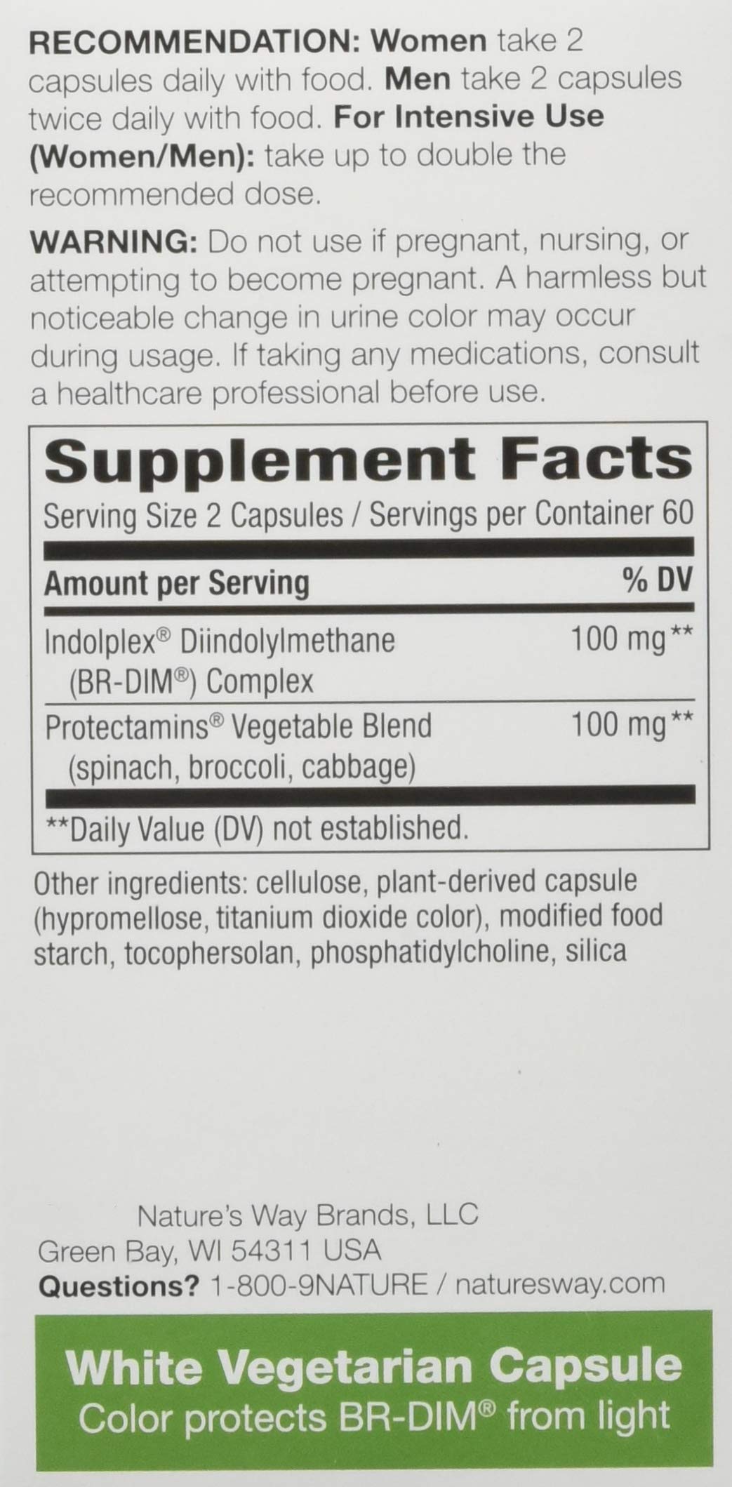 120 capsules for daily nutrition