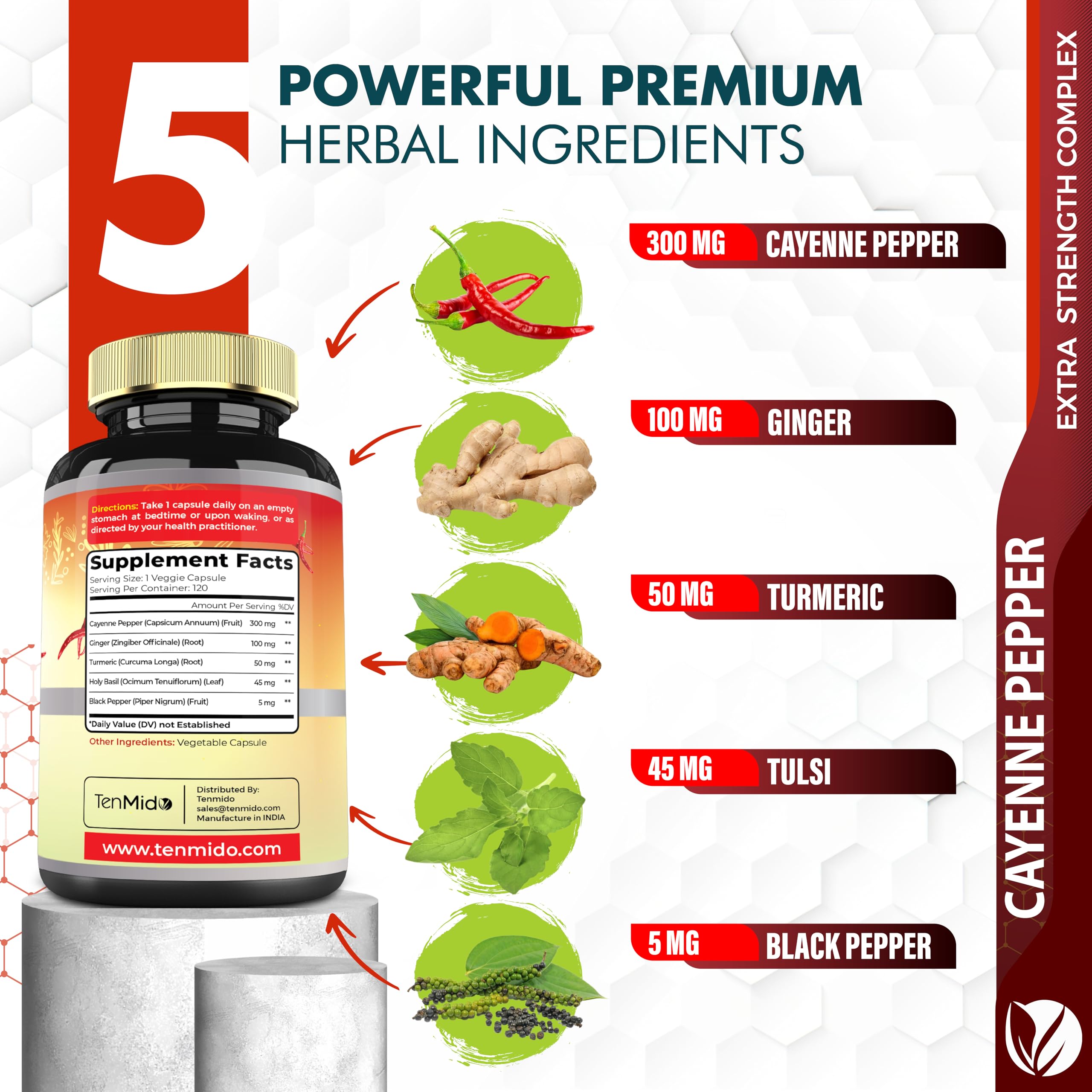 120 capsules for digestive support