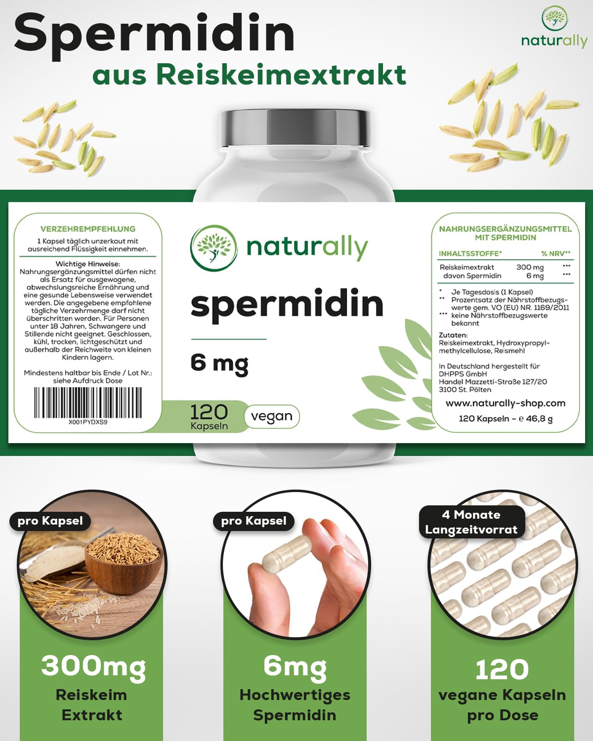 120 capsules for four months supply