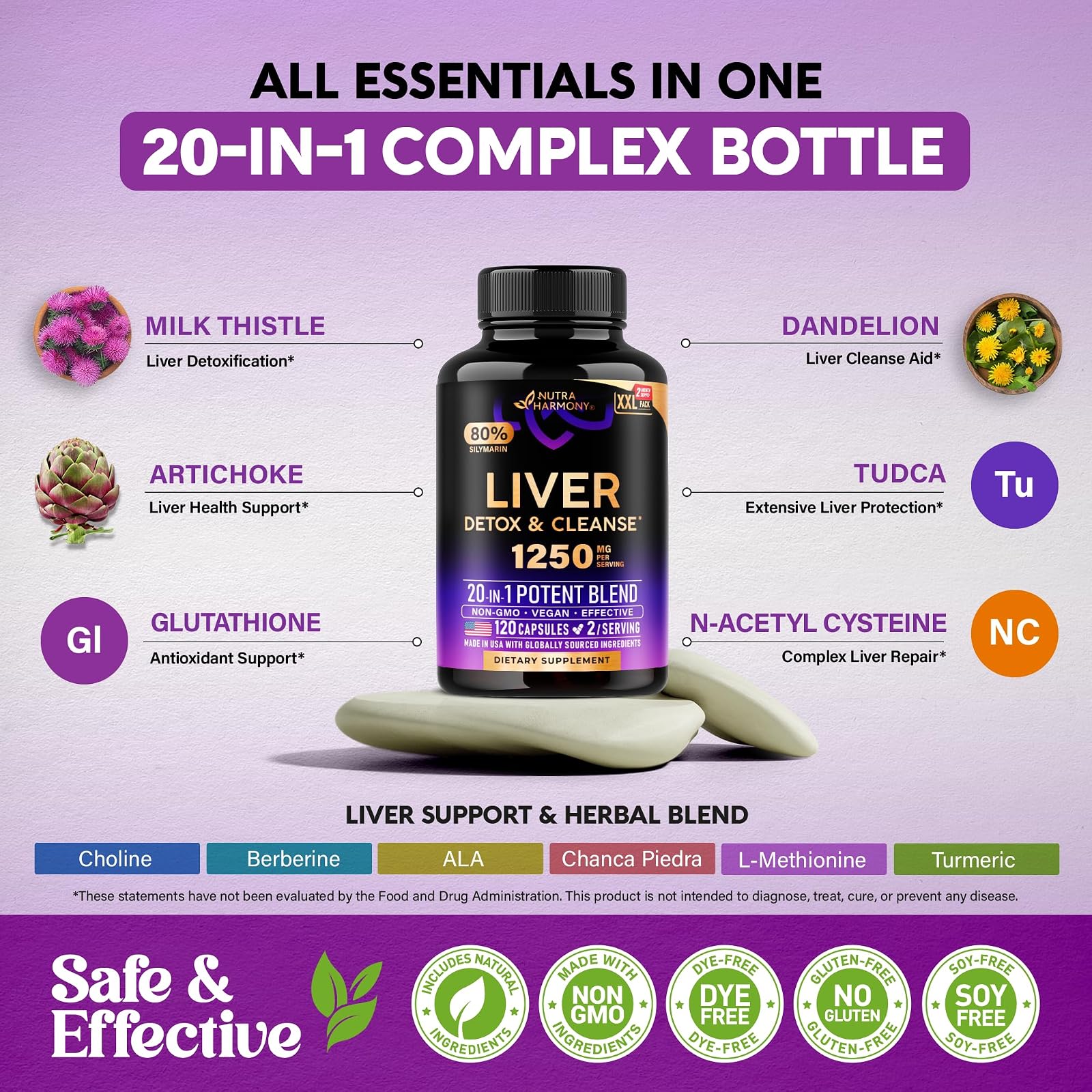 120 capsules for liver health